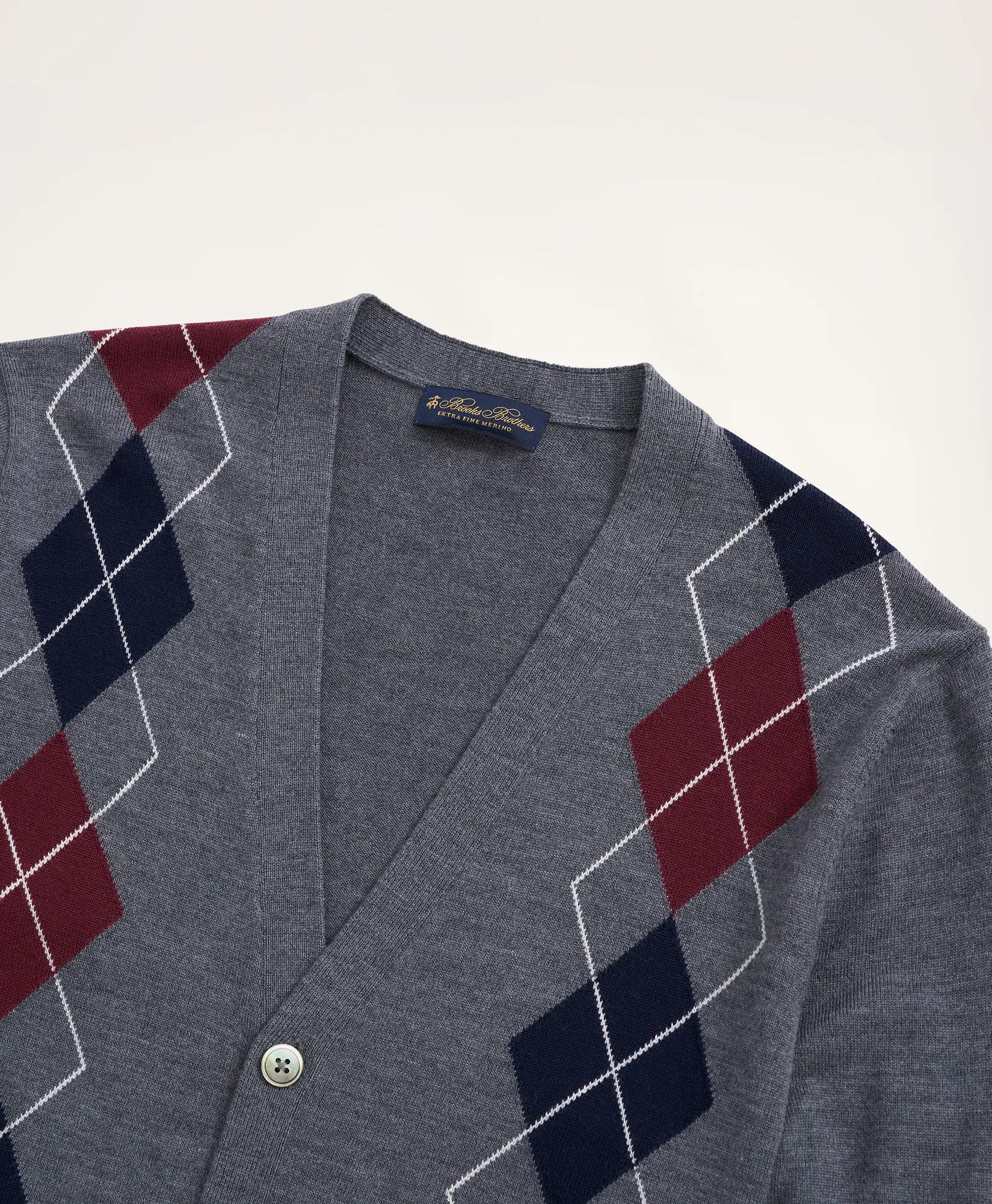 Merino Argyle Cardigan Merino Argyle Cardigan