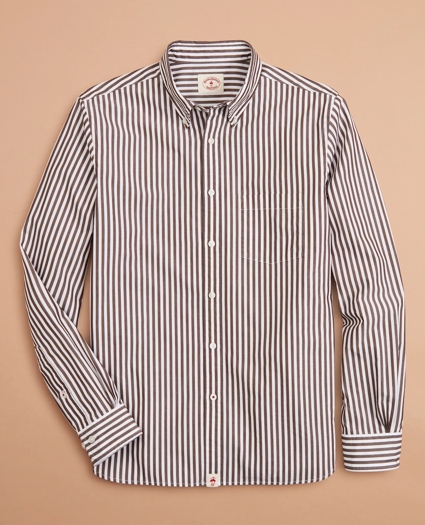 Striped Cotton Broadcloth Shirt Striped Cotton Broadcloth Shirt